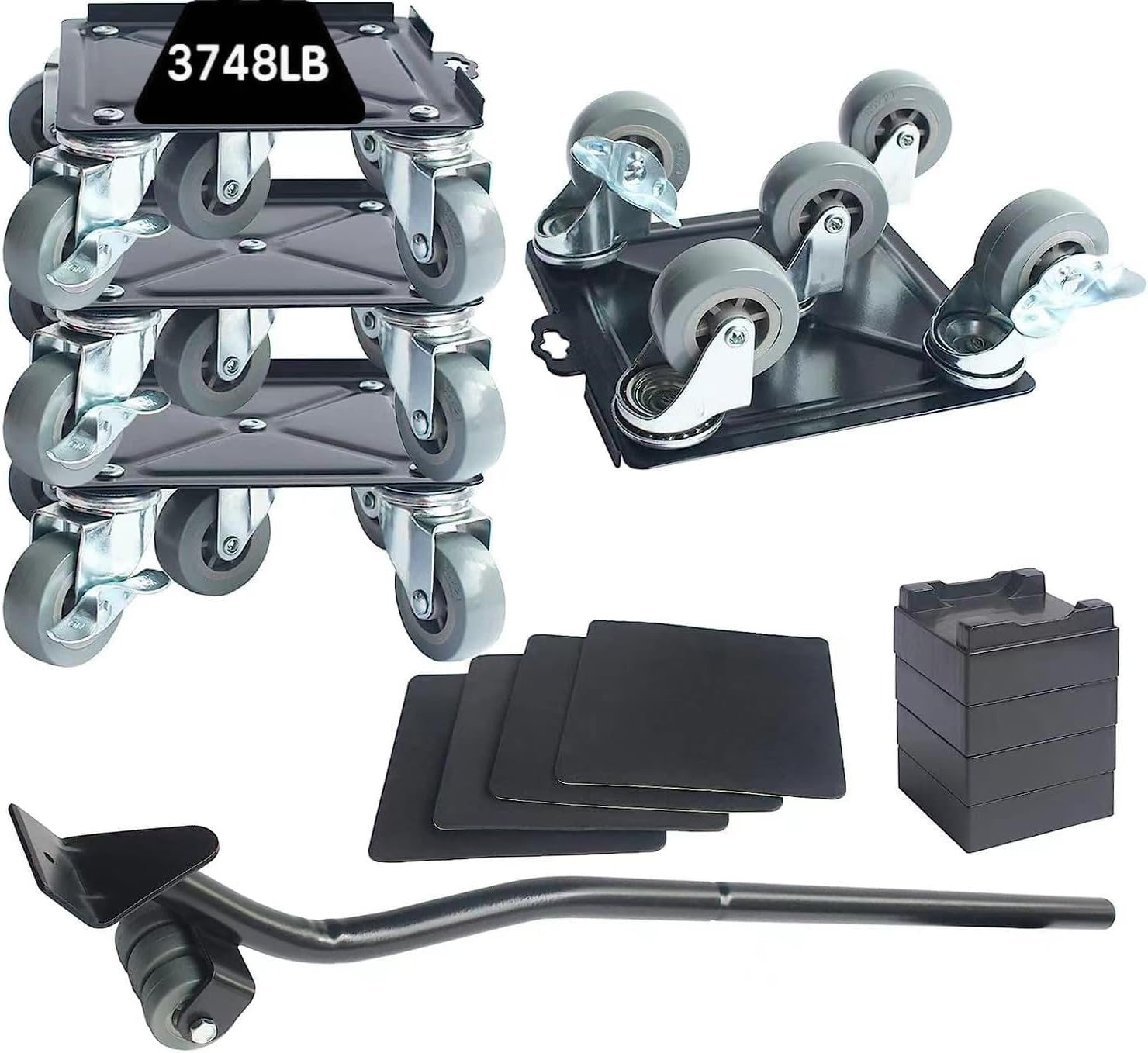 Amazon.com: Fojely Large 5 Wheel Heavy Duty Furniture Mover 360 ...