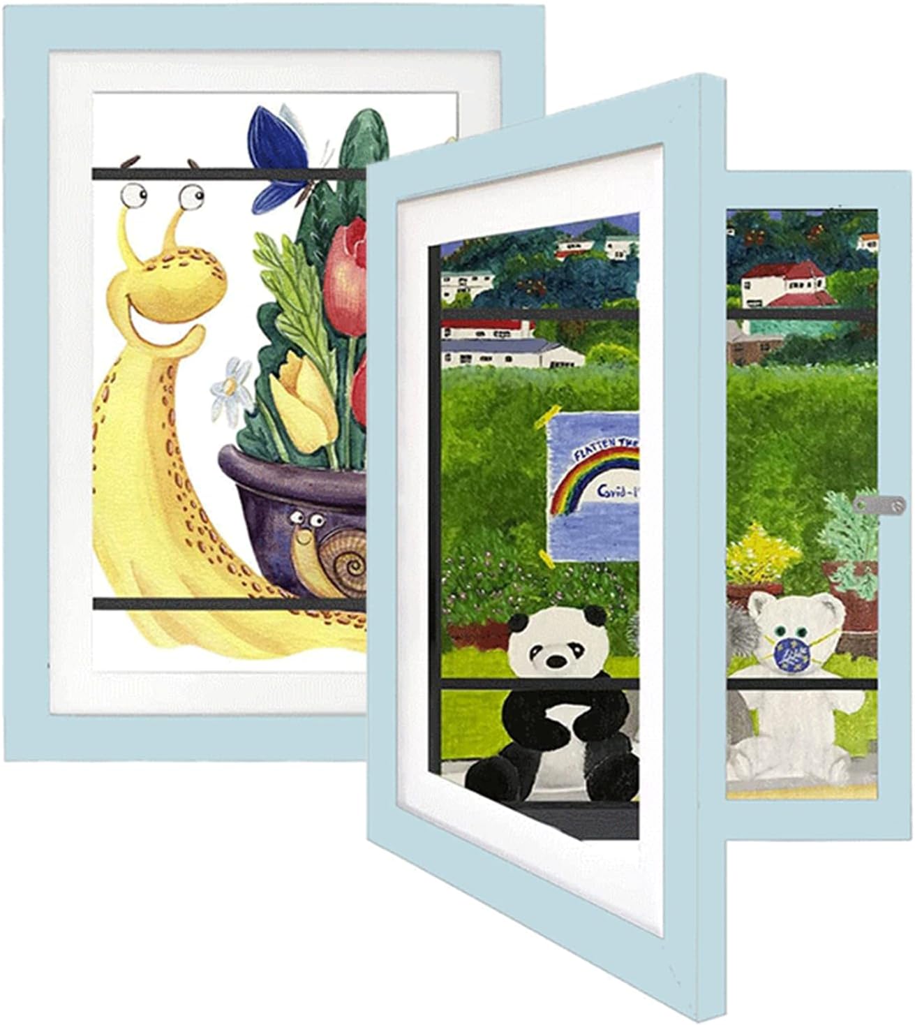 Amazon.com - BULBASAUR 2 Pack 8x11 inch Blue Front Opening Art Frame ...