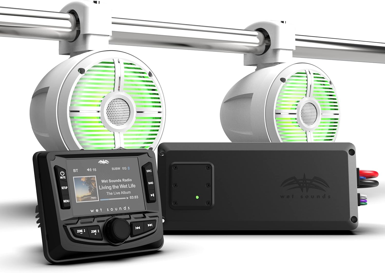 Amazon.com: wet sounds | Recon POD, Receiver and Micro Amp Package ...