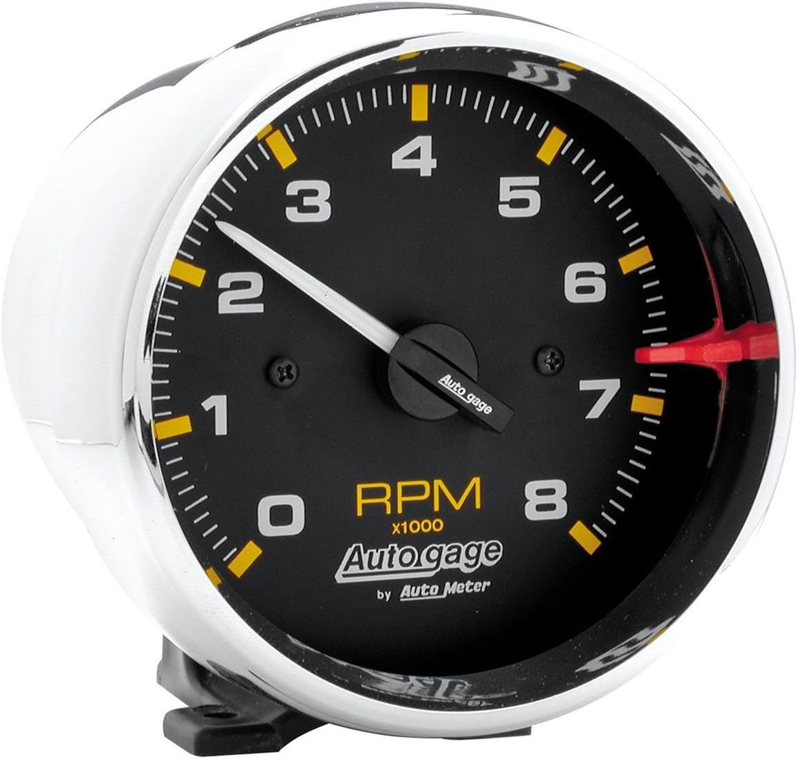 Auto Meter 2301 Auto Gage Chrome 3-3/4" 8000 RPM Tachometer ...
