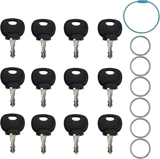 12PCS 14707 Heavy Equipment Ignition Key for Hamm Bomag Volvo Bobcat ...