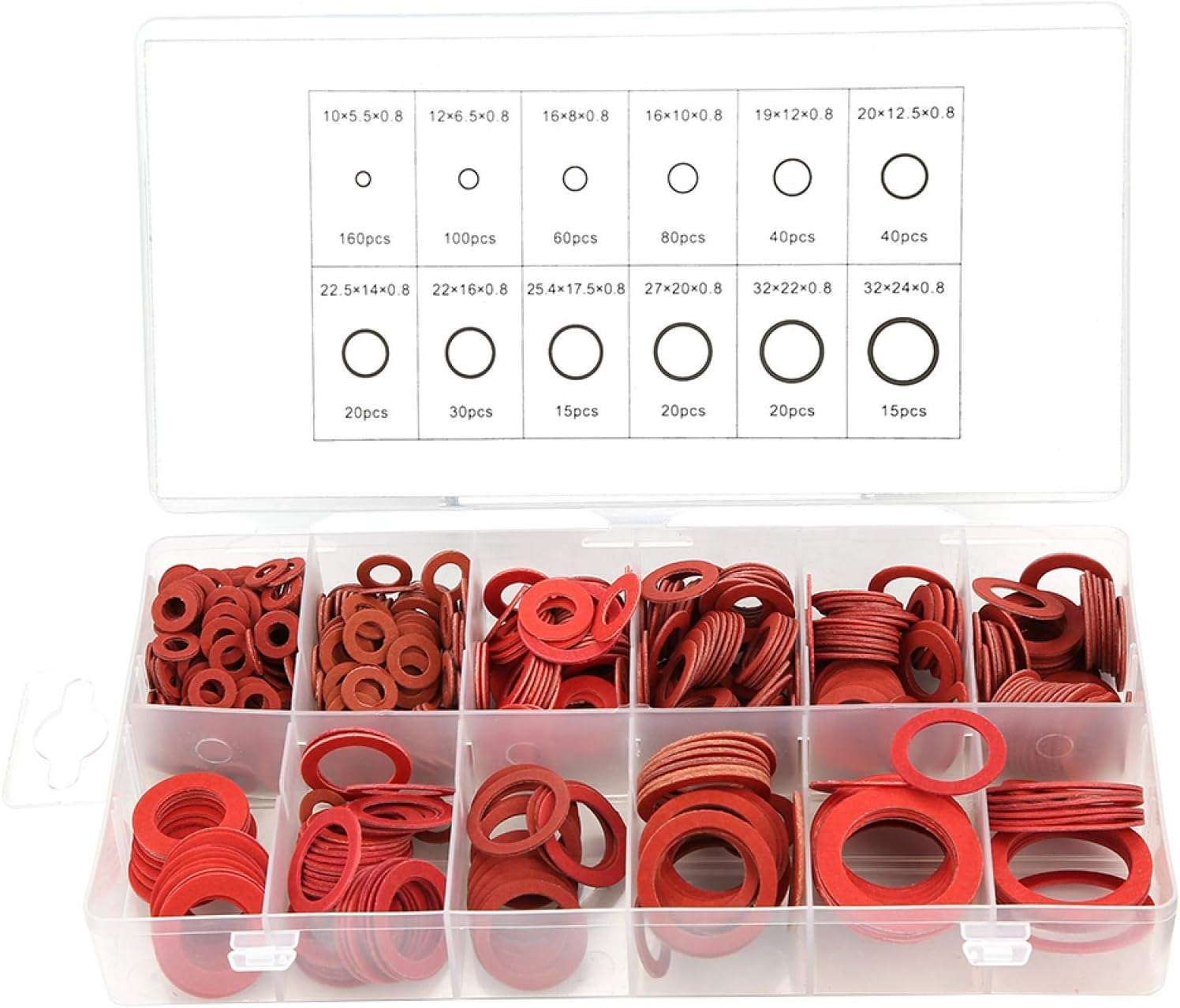 Amazon.com: Insulating Washers M2 M2.5 M3 M3.5, 15 Size, 1500 pcs ...