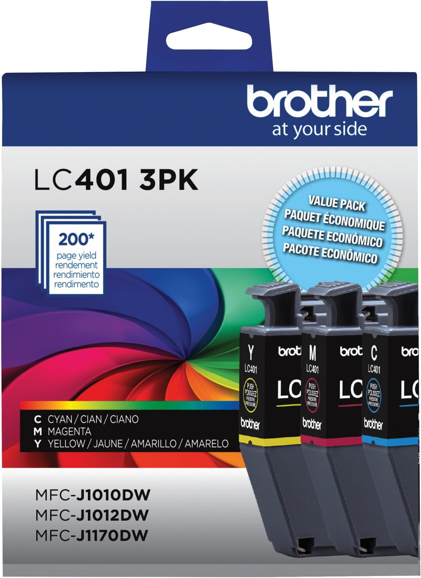 Amazon.com: Brother Printer LC101 4-Pack Ink Cartridge : Office Products