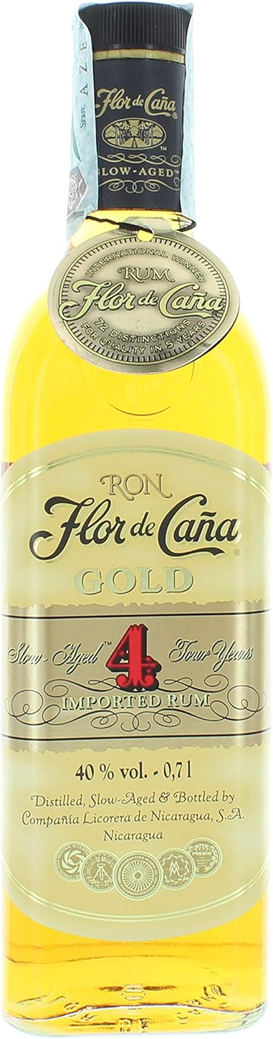 Ron Flor De Cana 4 Year Old Gold Rum 700 ml : Amazon.com.au: Pantry ...