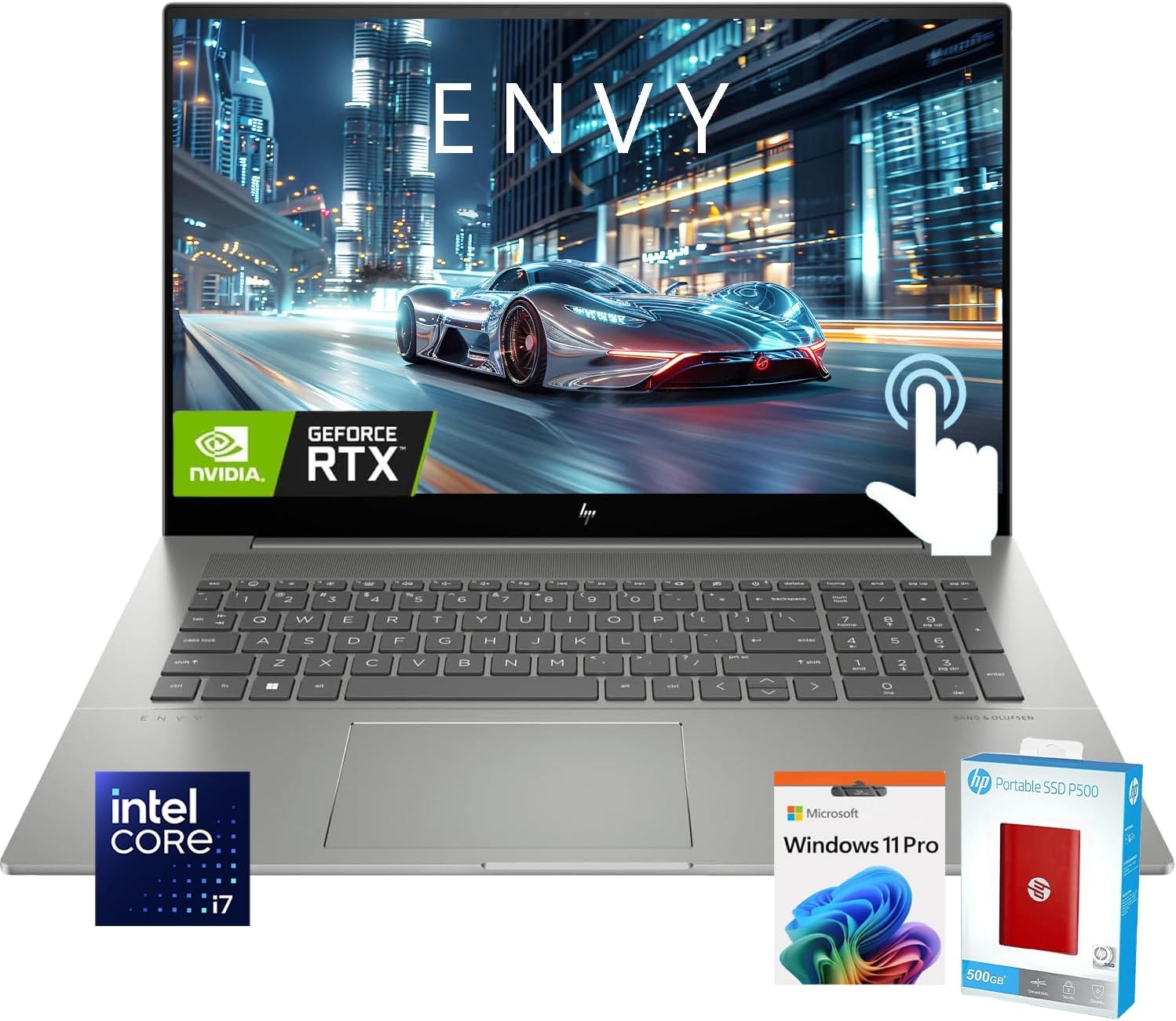 Amazon.com: HP Envy 17.3 FHD Touchscreen Laptop | Intel Core i7-1355U ...