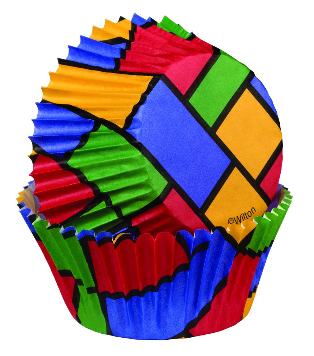 Amazon.com: Wilton Colorblock Standard Baking Cups 75/CT : Home & Kitchen