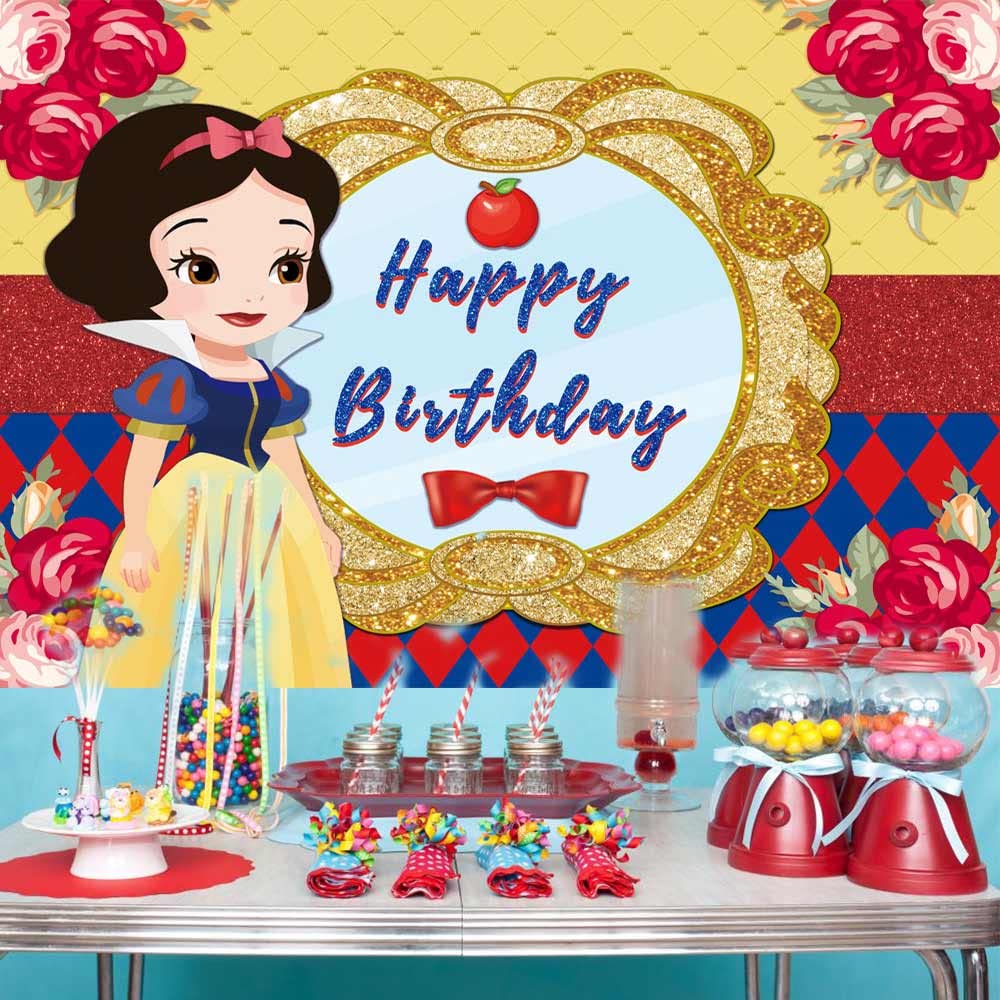 Snow White Mirror Centerpieces Kara's Party Ideas Snow White & The