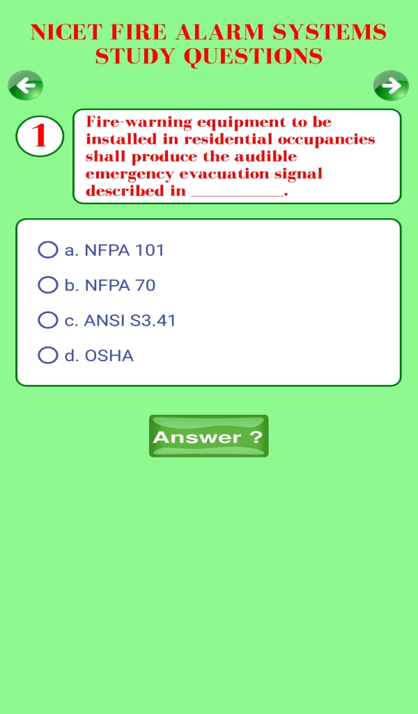 Fire Alarms Certified NICET Study Guide Level 1 - App on Amazon Appstore