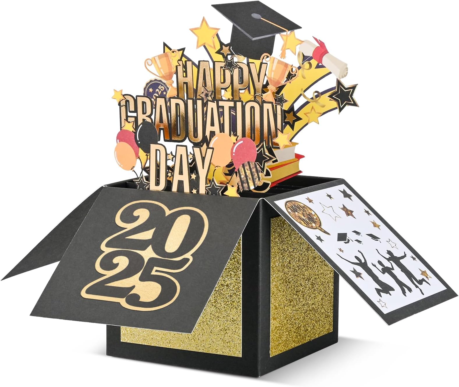Amazon.com : Graduation Cards Pop Up Congrats Grad with Note and ...