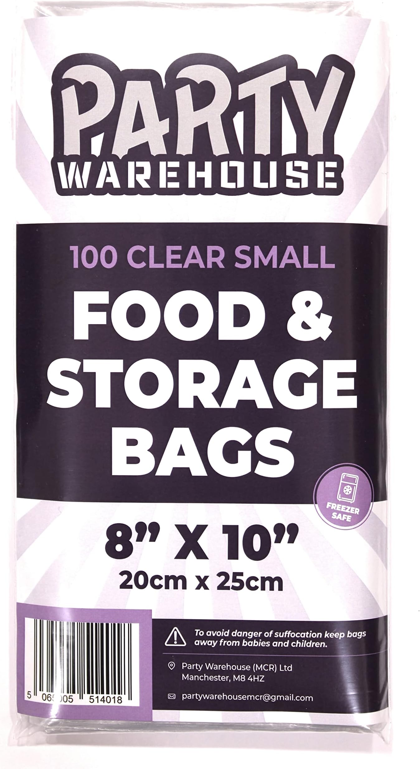 Super Clear - 100 Small Clear Plastic Food and Freezer Bags - Great for ...
