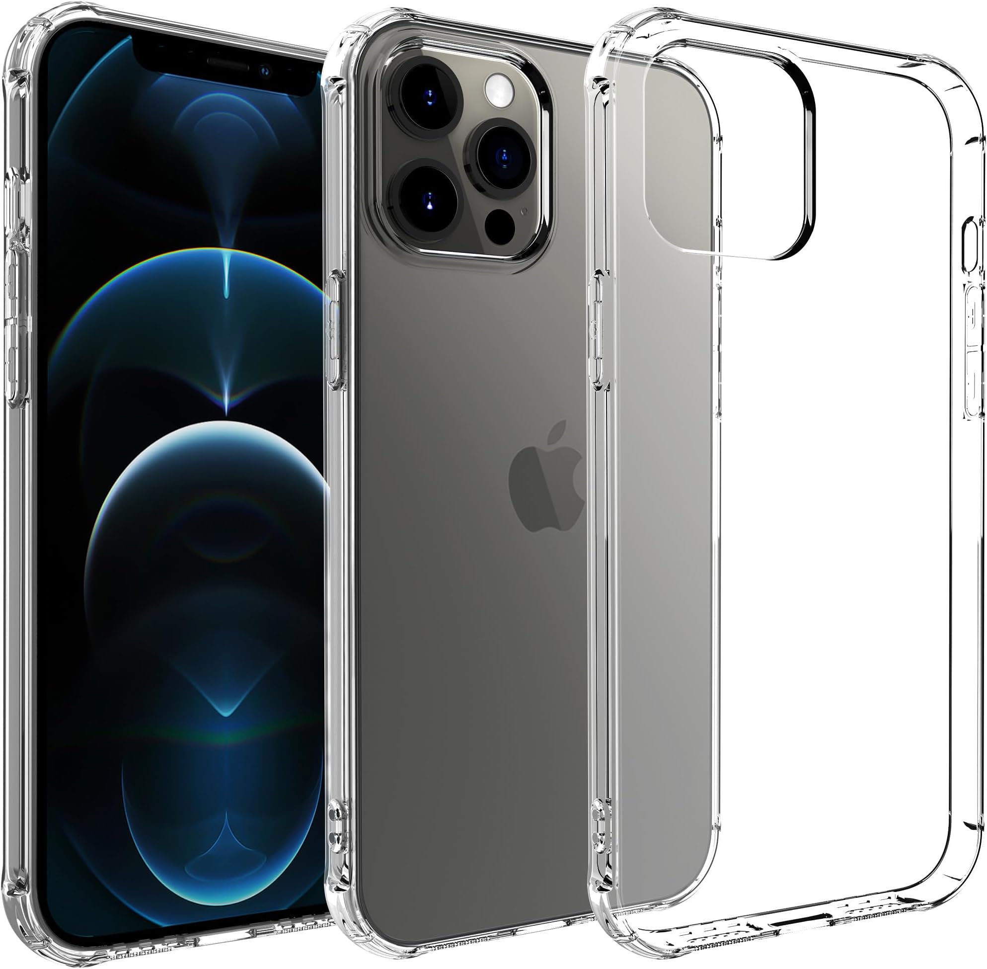 Amazon.com: ORIbox iPhone 12 Pro Max Case Clear Matte Translucent Soft Edges Lightweight Shock ...