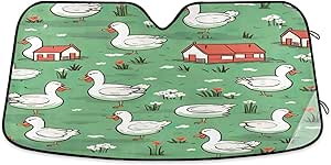 KEEPREAL Cartoon Ducks Windshield Sun Shade - Foldable Car Front Window ...