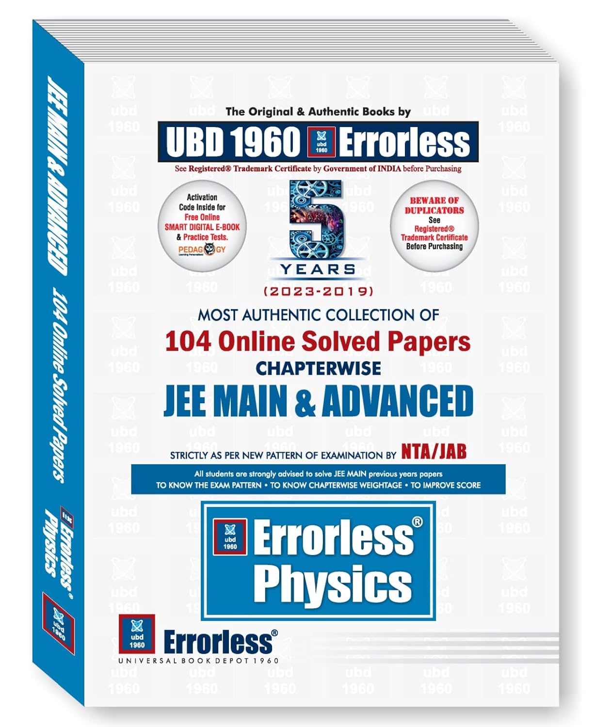 UBD1960 Errorless Physics 104 Online 5 Year Chapterwise Solved Papers ...