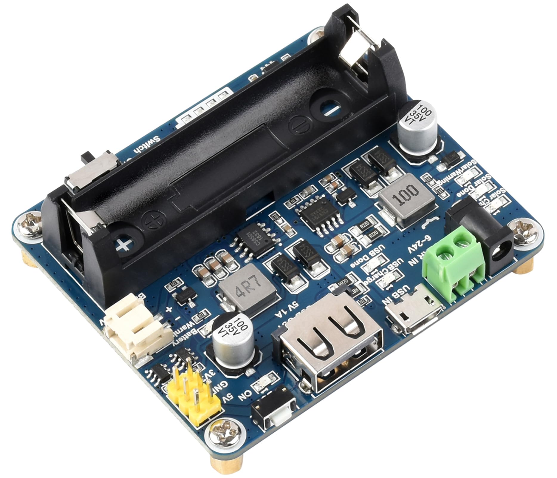 Amazon.com: waveshare Recharged Solar Power Management Module for 6V ...