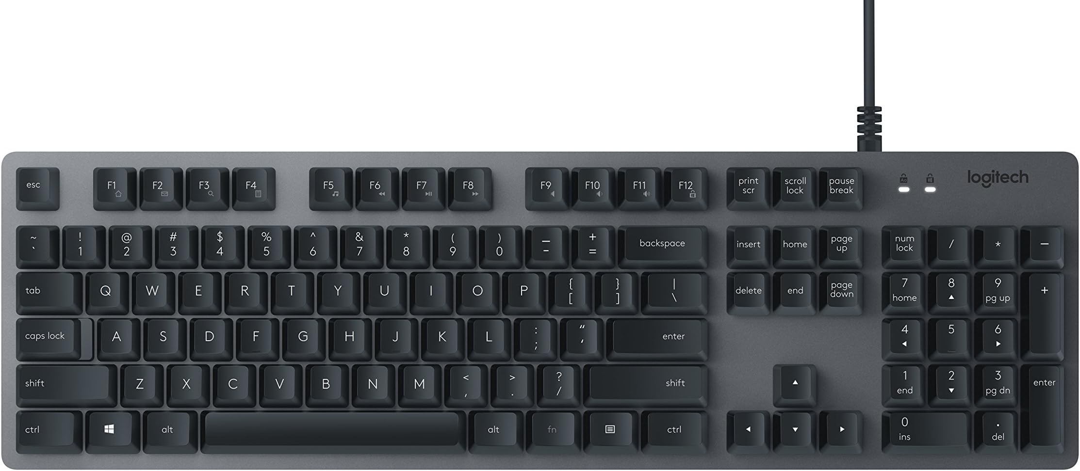 Amazon.com: Logitech K840 Mechanical Keyboard with Romer G mechanical ...