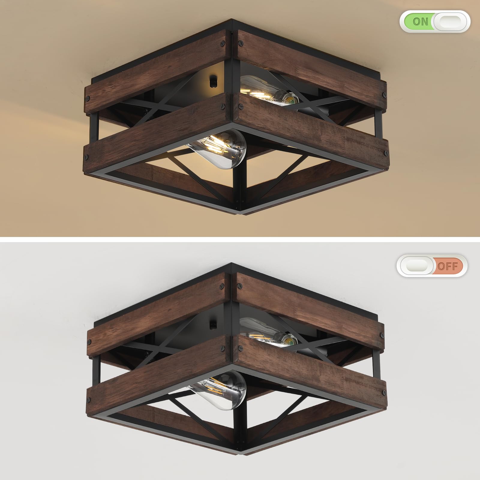 Snapklik.com : SEEBLEN Flush Mount Ceiling Light Fixtures For Hallway ...