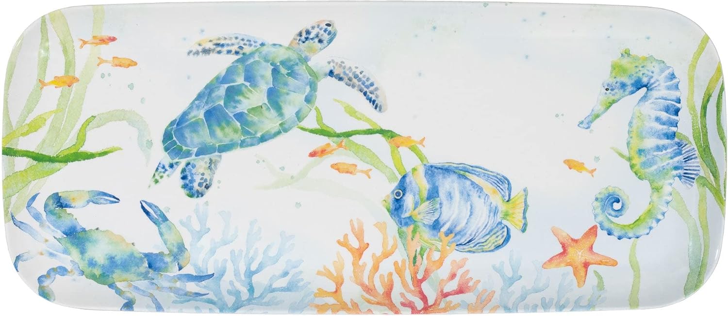 Amazon.com: UPware 15 Inch Melamine Rectangle Serving Tray, BPA Free ...