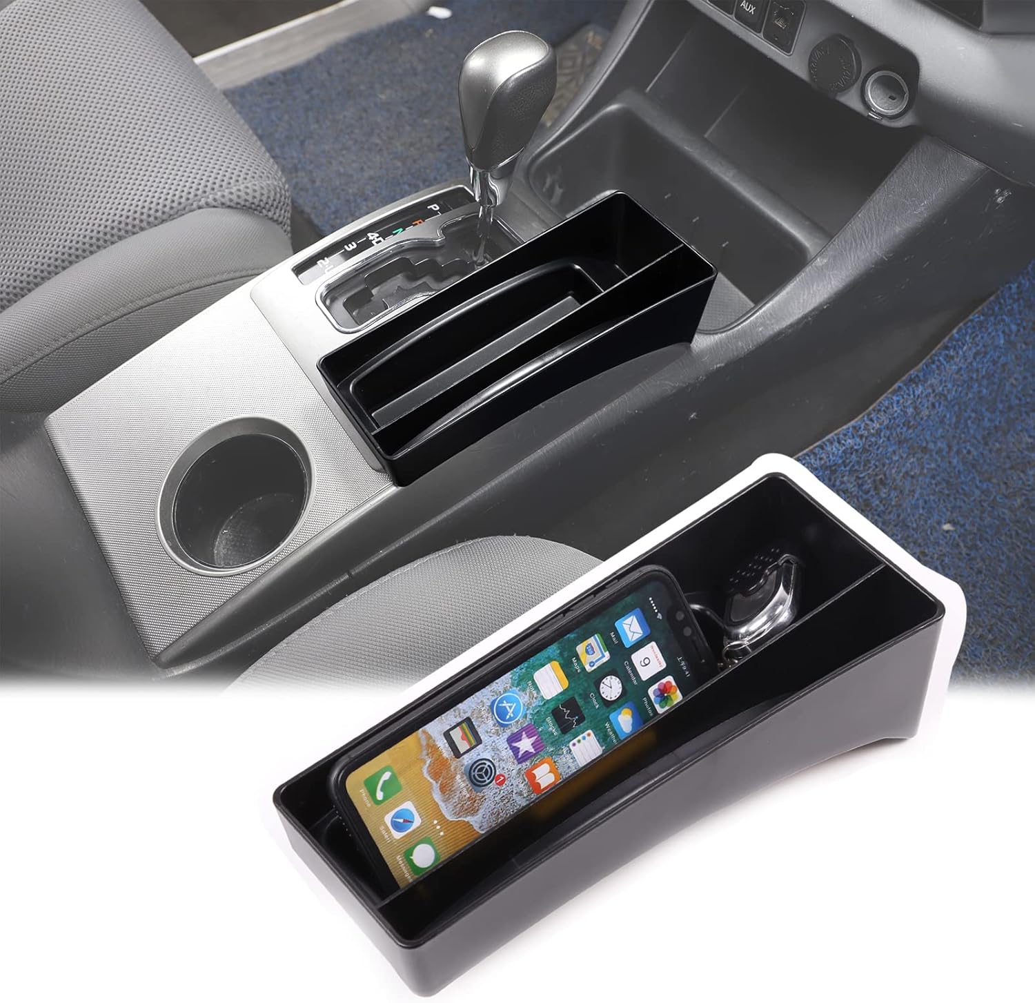 Amazon.com: PIUGILH Car Gear Shifter Tray Storage Box for Toyota Tacoma ...
