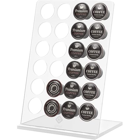 K Cups Coffee Pod Holder - Acrylic Coffee Station for Counter ...