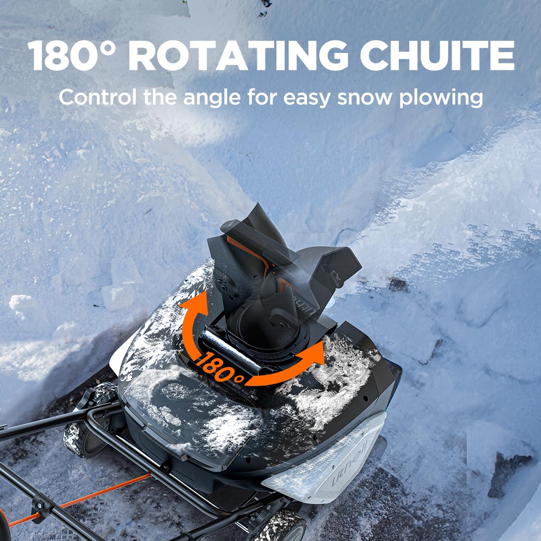 Snapklik.com : Litheli 4X20V Cordless Snow Blower, 20 Inch Snow Thrower