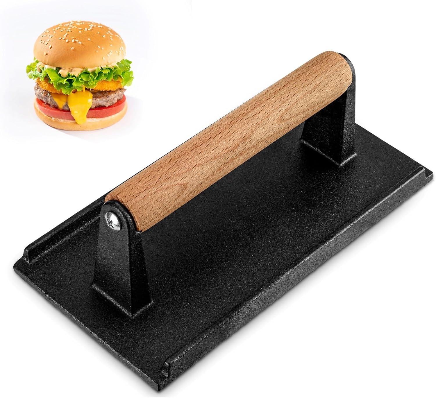 Amazon.com: TOVERKAU Burger Press Rectangle Hamburger Patty Maker Heavy ...