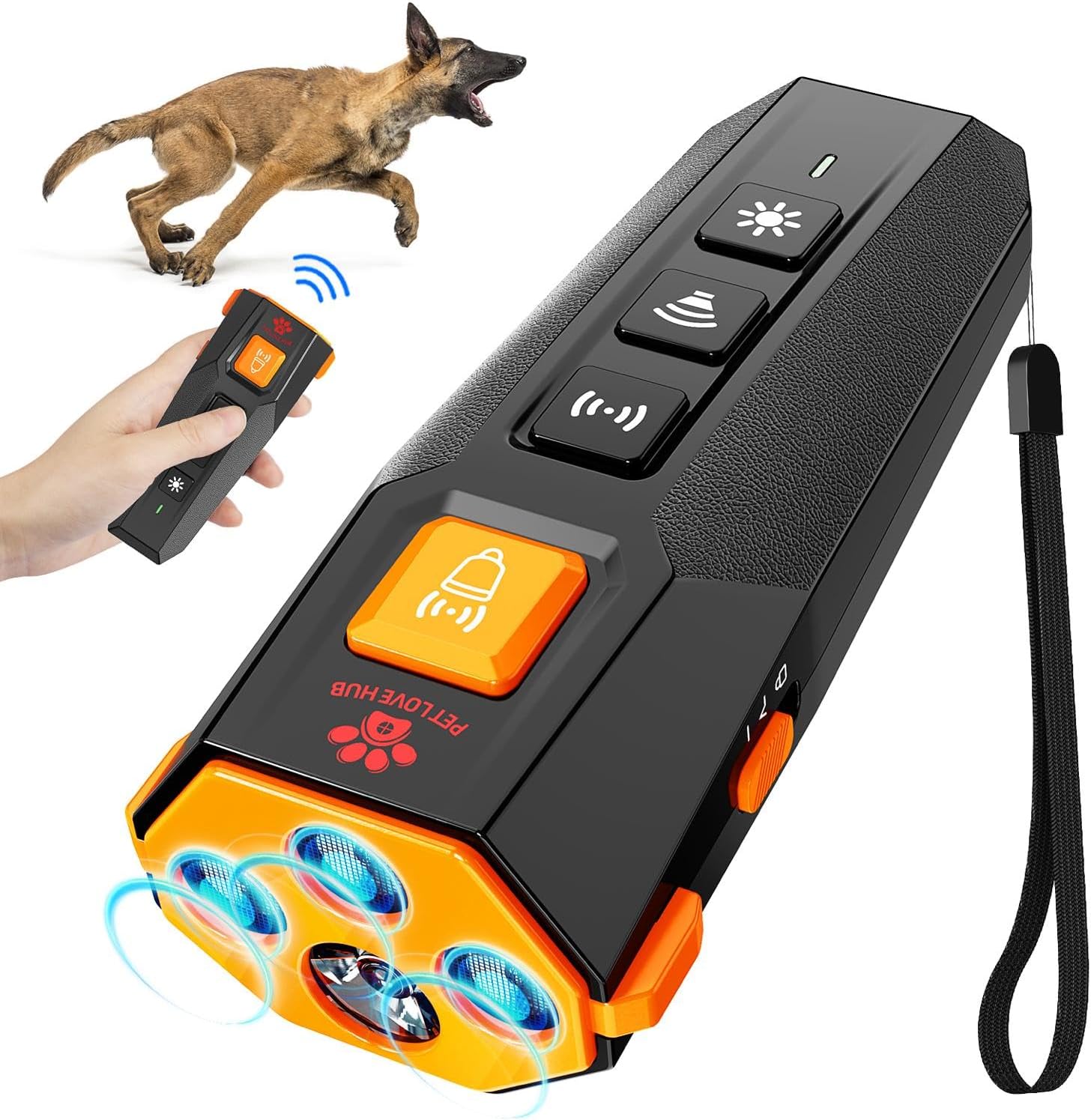 Amazon.com : Ultrasonic Dog Bark Deterrent & Clicker – Flashlight, 3 ...