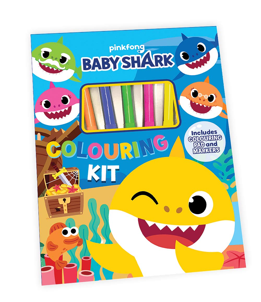 Baby Shark: Colouring Kit : Amazon.com.mx: Libros