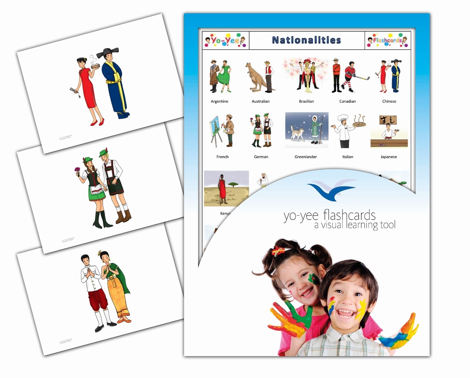 Buy Yo-Yee Flashcards - Nationalities and Multi Cultural Flash Cards ...