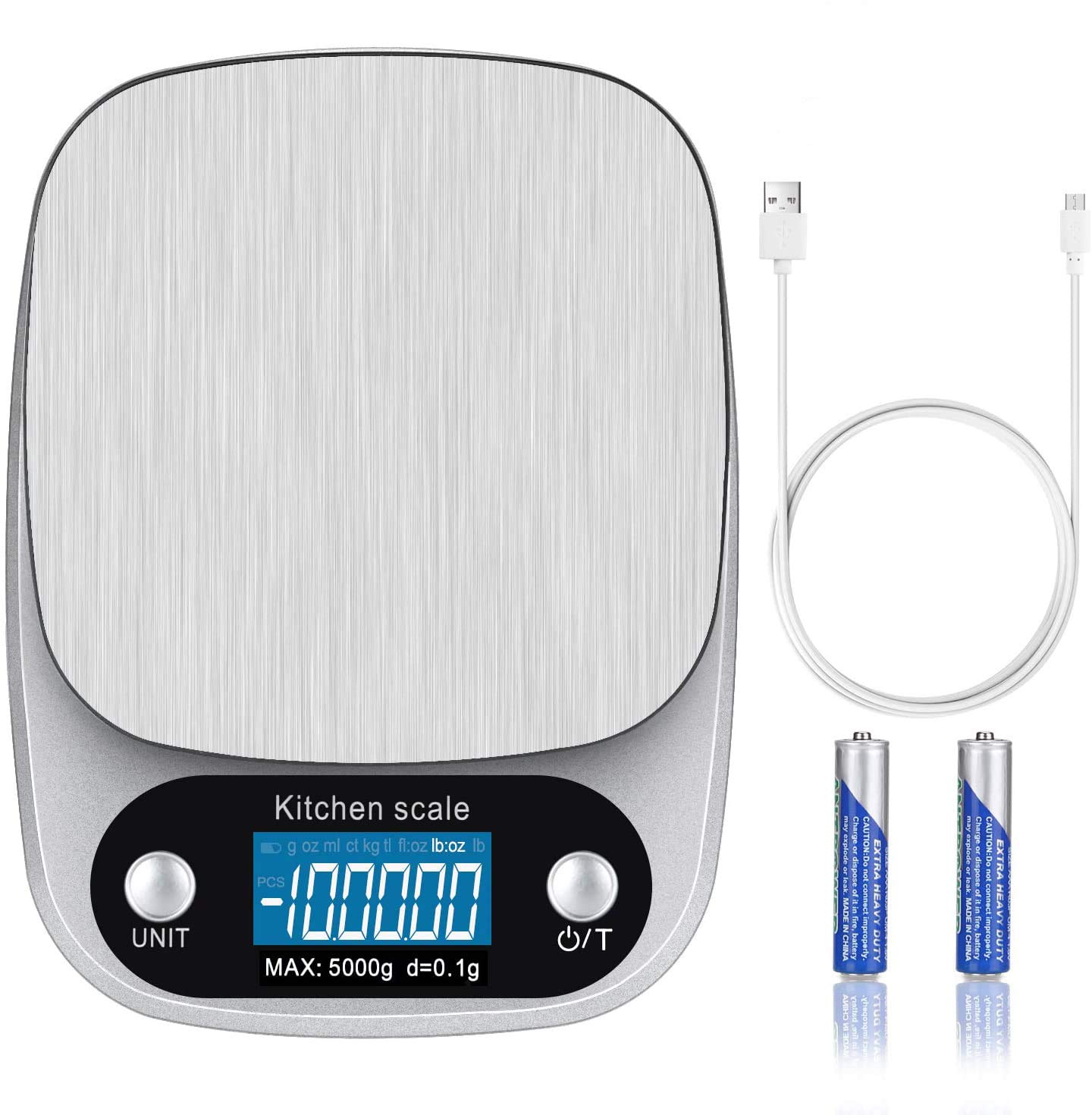 Amazon.com: Saixing USB Kitchen Scale, Digital Kitchen Scales, Multi ...