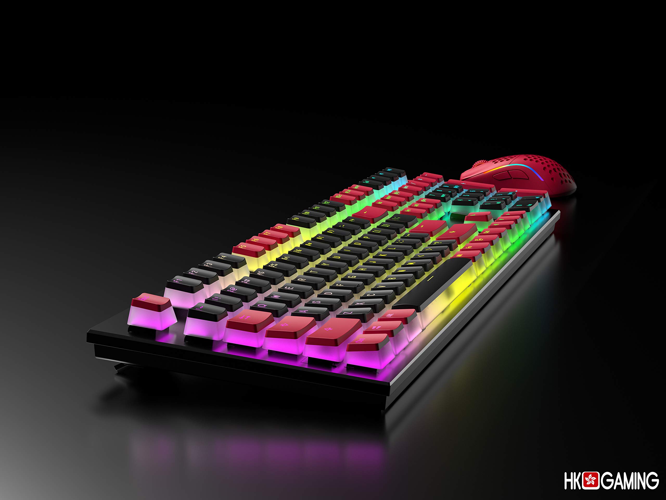 HK Gaming Pudding Keycaps Set | Doubleshot PBT Keycap Set | Full 108 ...
