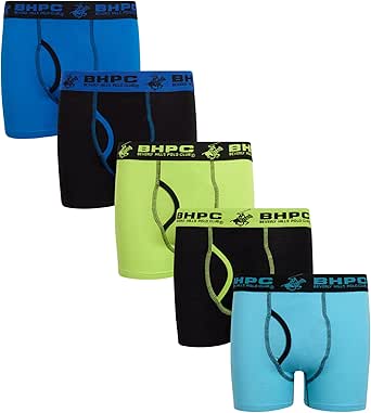 Amazon.com: Beverly Hills Polo Club Boys' Boxer Briefs, Medium ...