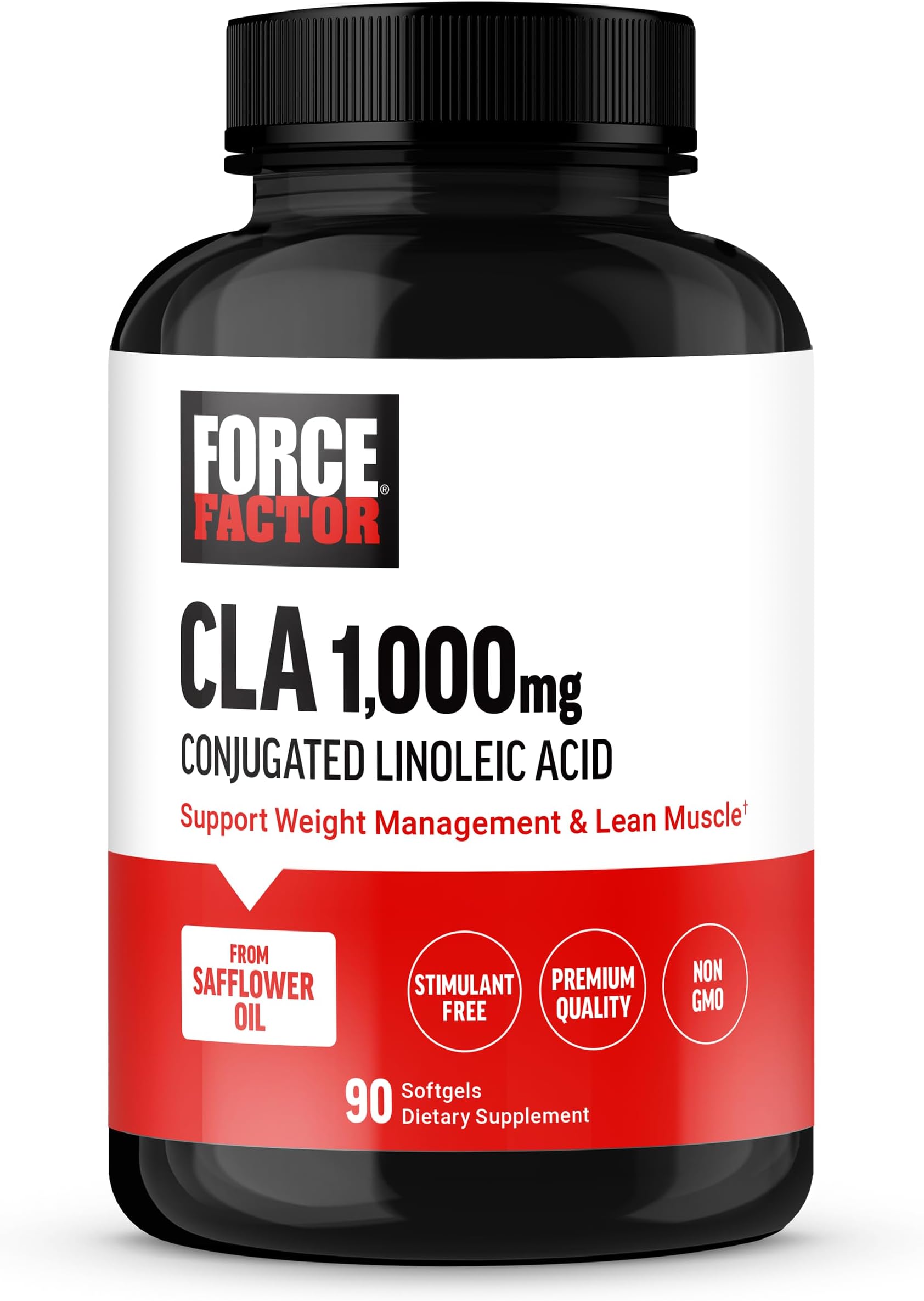 Amazon.com: FORCE FACTOR Suplementos de CLA, CLA 1000 mg, ácido ...