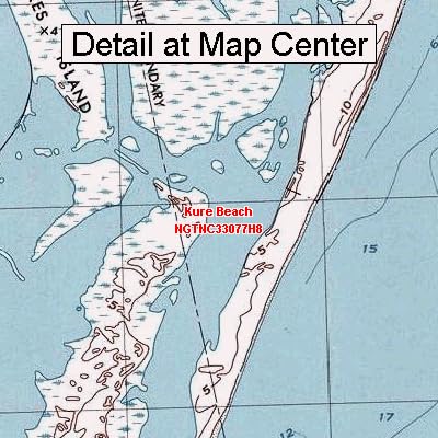 Amazon.com: USGS Topographic Quadrangle Map - Kure Beach, North ...