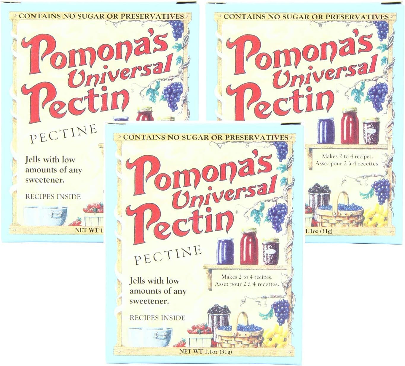 Amazon.com : Sure Jell Low Sugar Pectin for Canning - Pack of 3, Sure ...