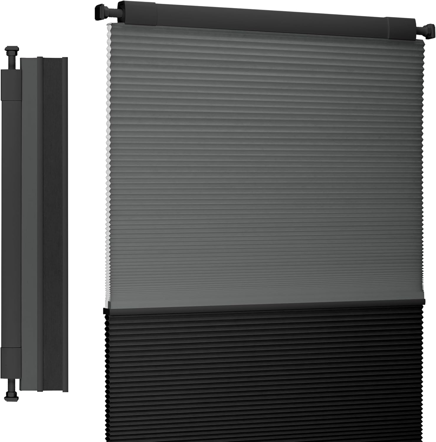 Boolegon Day and Night Cellular Shades No Tools No Drill Blinds for ...