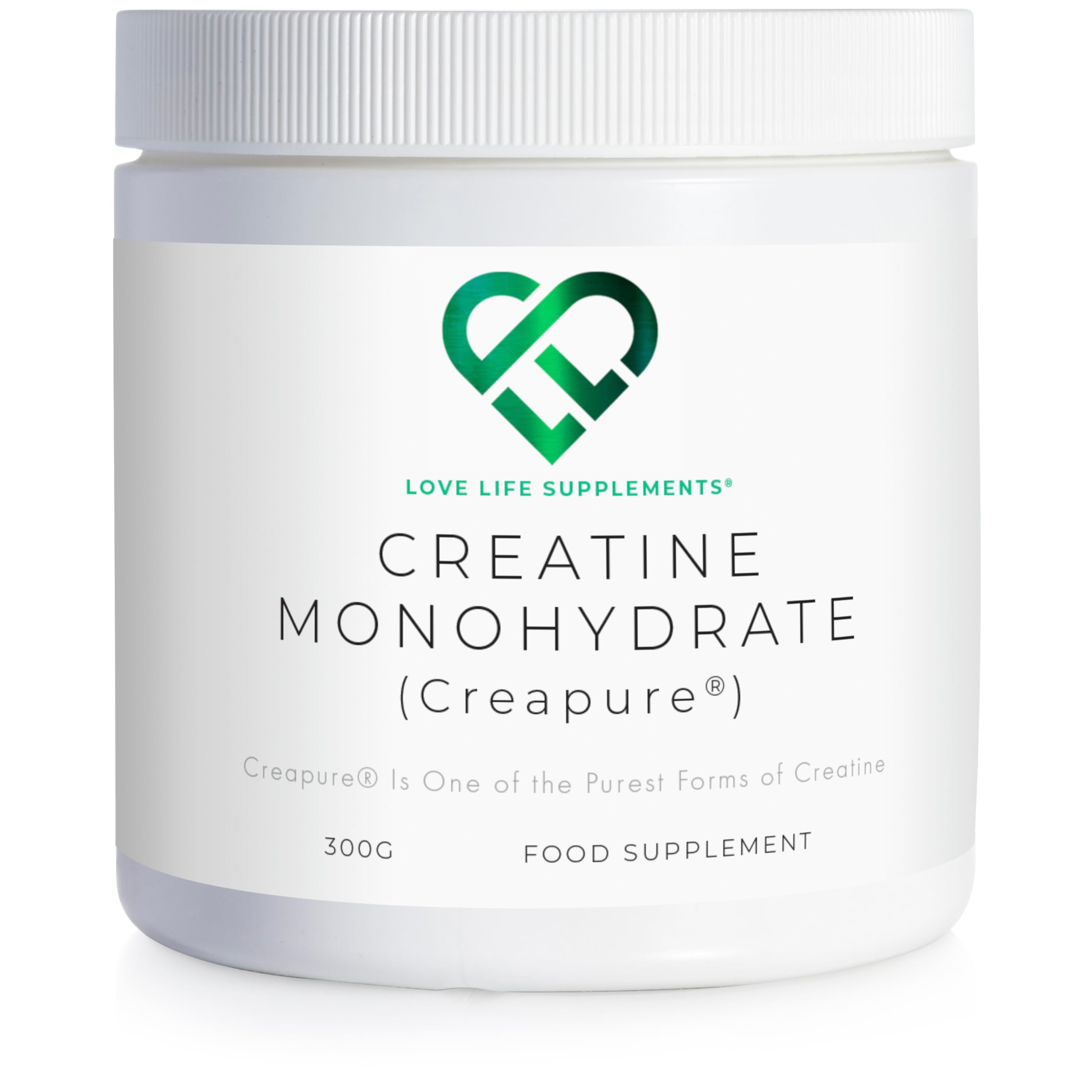 Creapure Creatine Monohydrate Powder by LLS - 300g, 60 Servings - Vegan ...