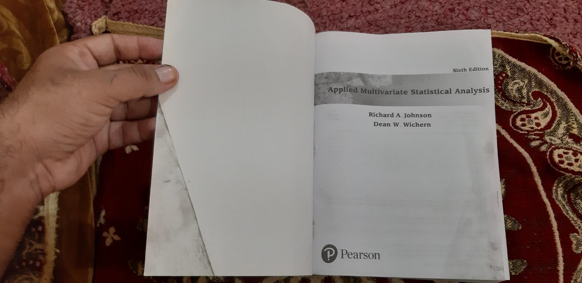 Pearson Applied Multivariate Statistical Analysis Textbook