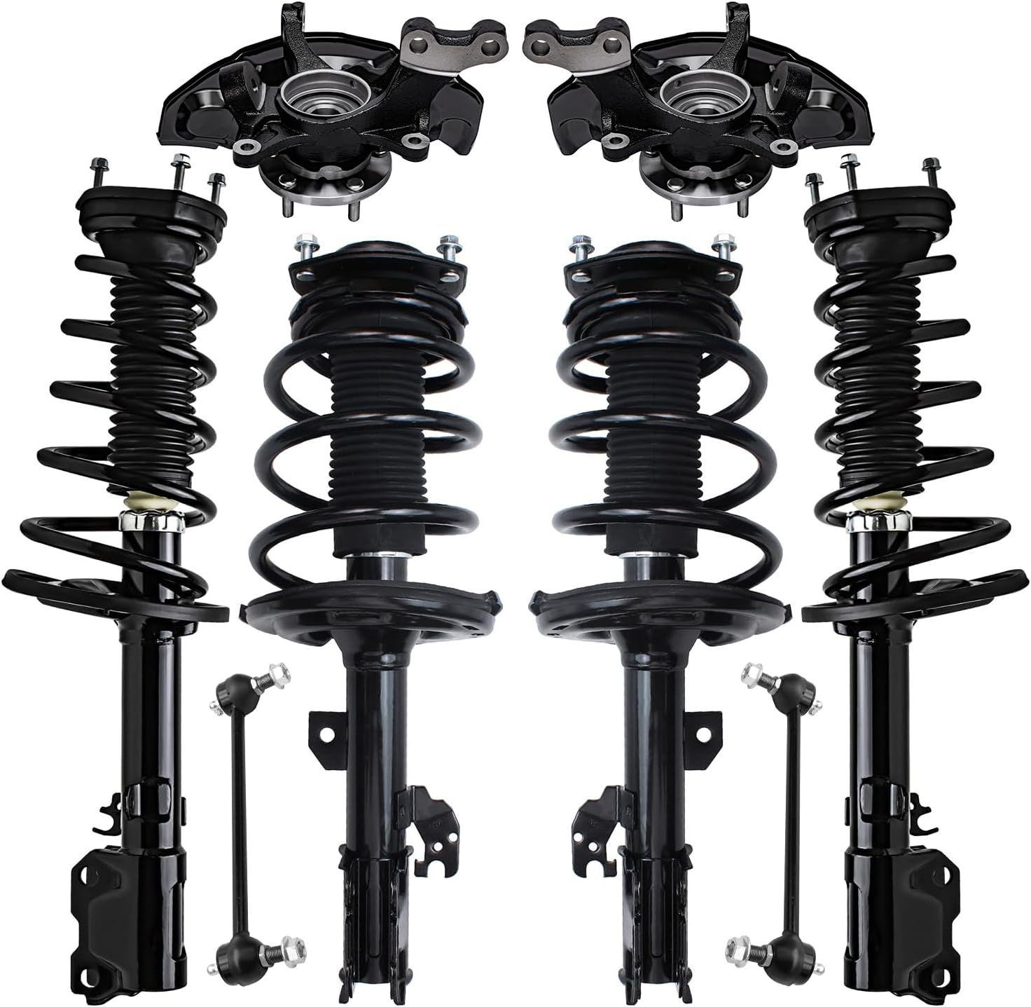 Amazon.com: Detroit Axle - Front 8pc Suspension Kit for 07-11 Toyota ...
