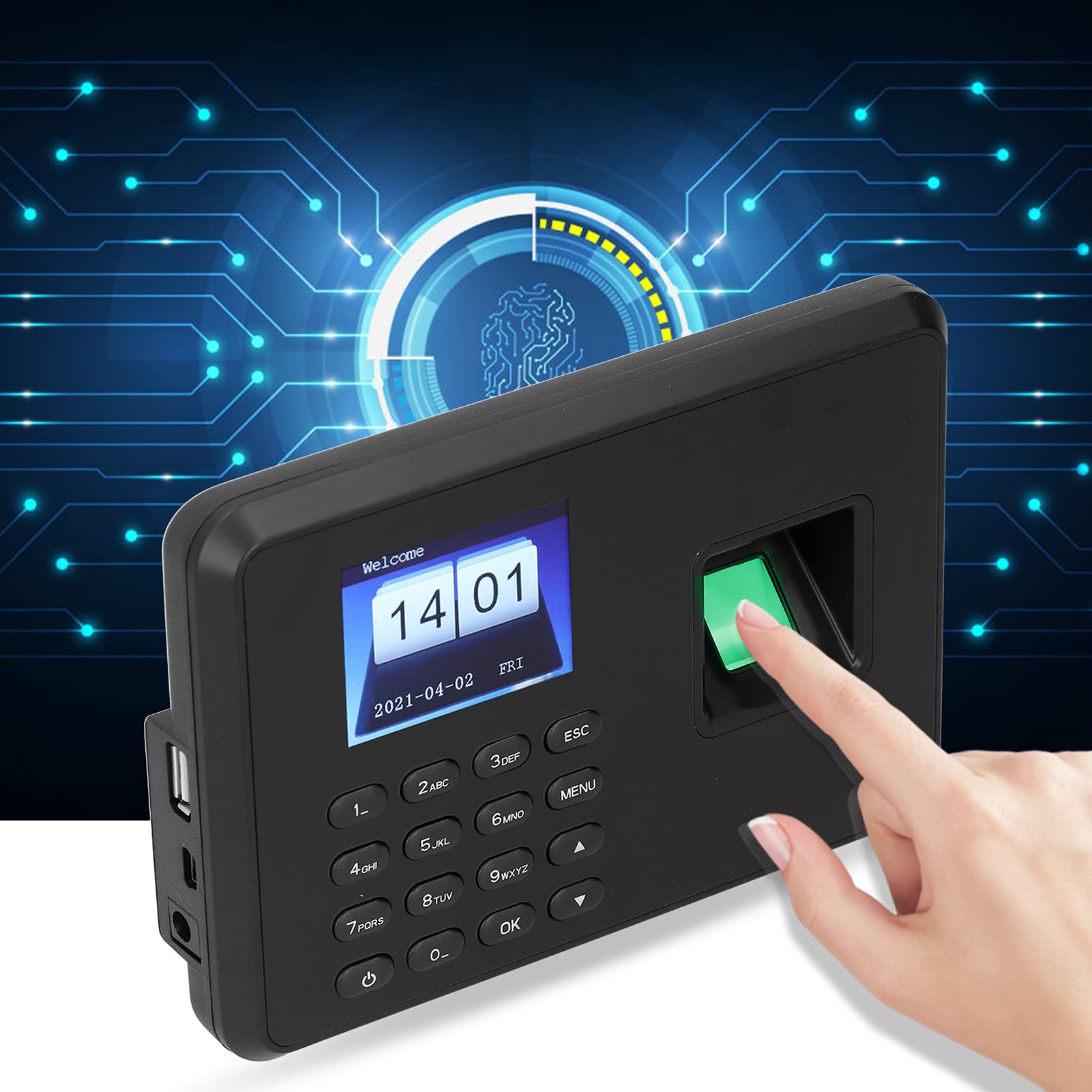 Time Clock System Attendance Machine, 2.4in Attendance Machine ...