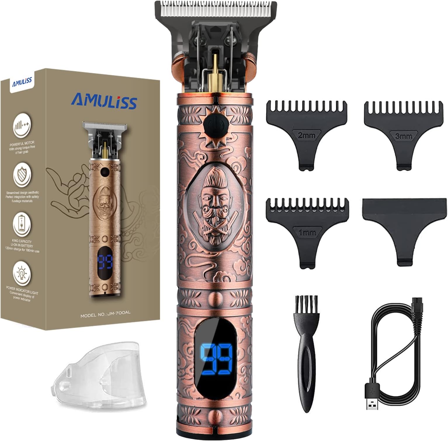 Amazon.com: SURKER Mens Hair Clippers Cord Cordless Hair Trimmer ...