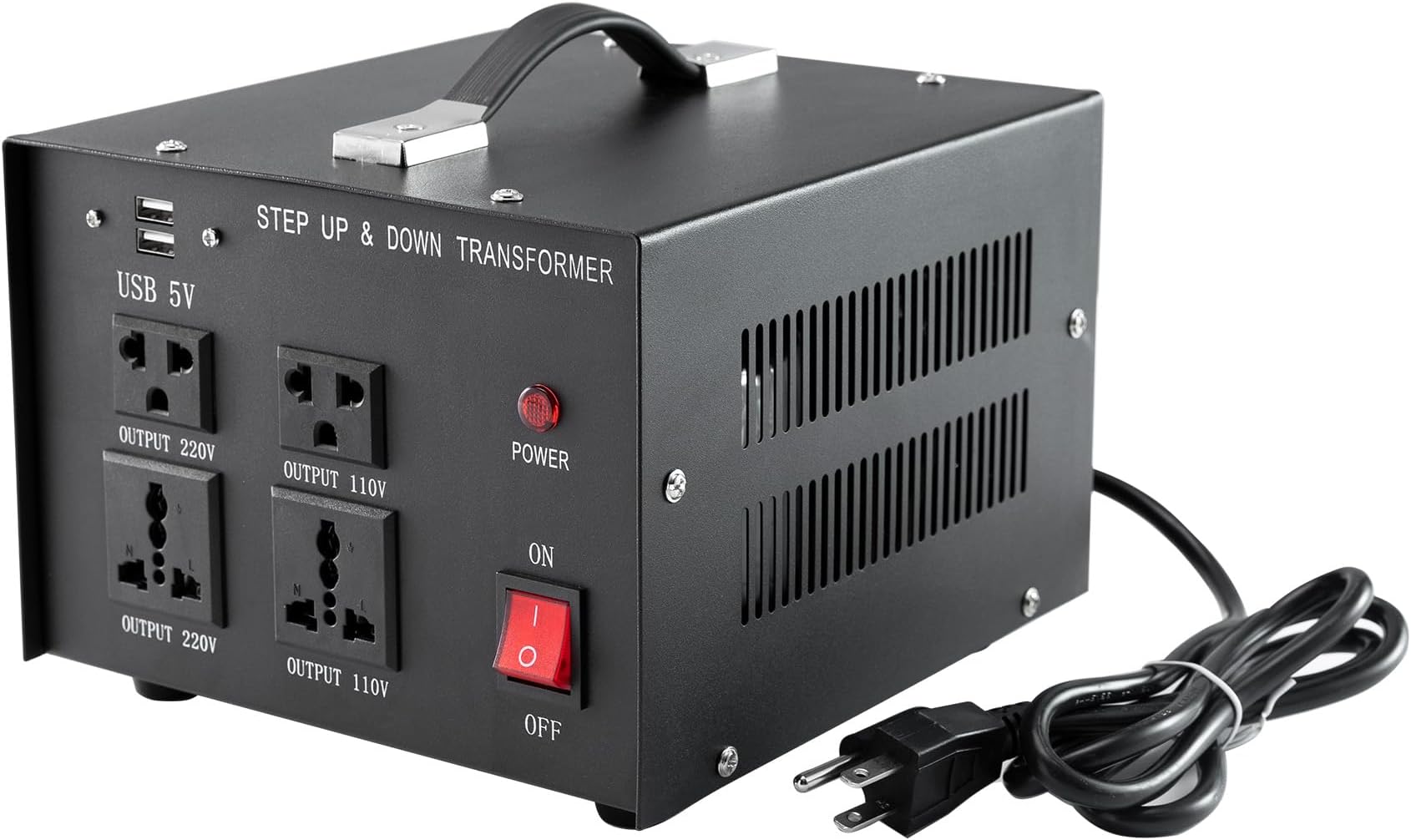 Amazon.com: ST-5000 Voltage Transformer Converter with Meter - Step Up ...