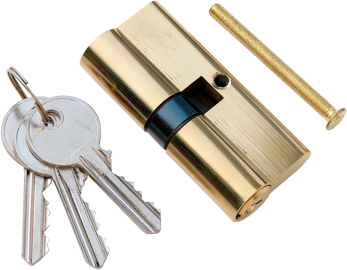 Bulk Hardware 5-Pin 45 x 45mm/ 90mm Euro Double Profile Cylinder Lock ...