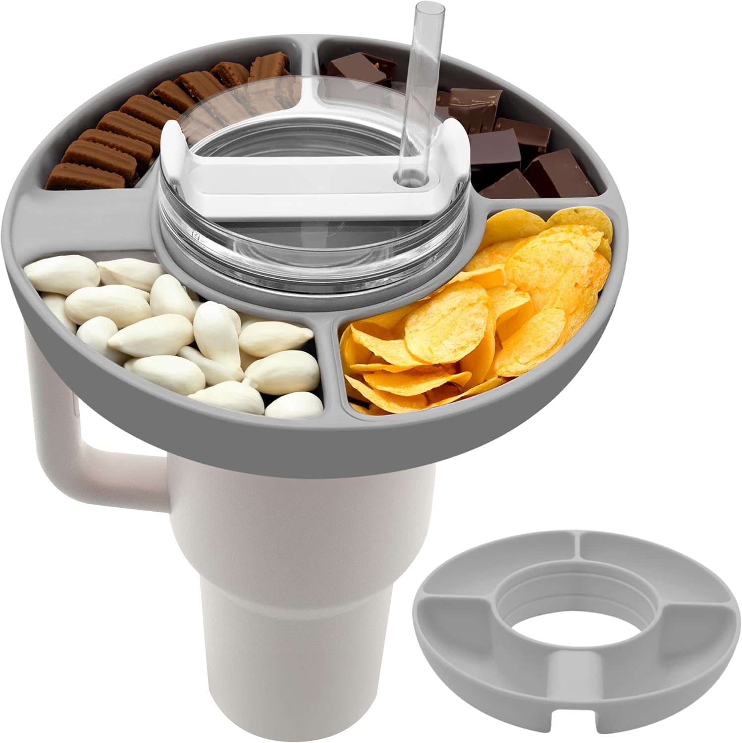 Amazon.com: Stanley Cup Snack Bowl - Silicone Tray Compatible with ...