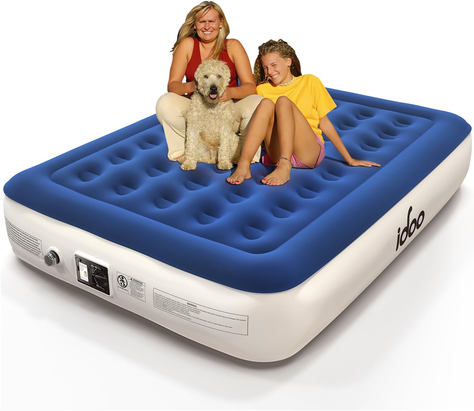 iDOO Polyvinyl Chloride (Pvc) Queen Air Mattress, Inflatable Airbed ...