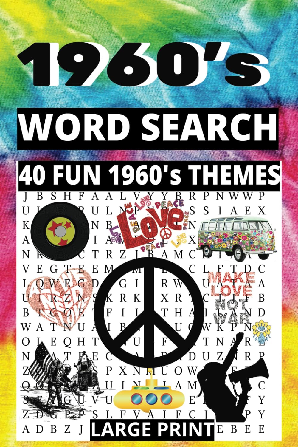 1960's Word Search: 60's Themed Puzzle Book for Adults, Seniors and ...
