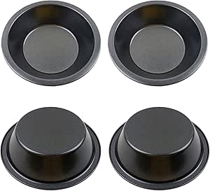 Amazon.com: Proshopping Mini Pie Pans 5 Inch, 4 Pieces Small Round Pot ...