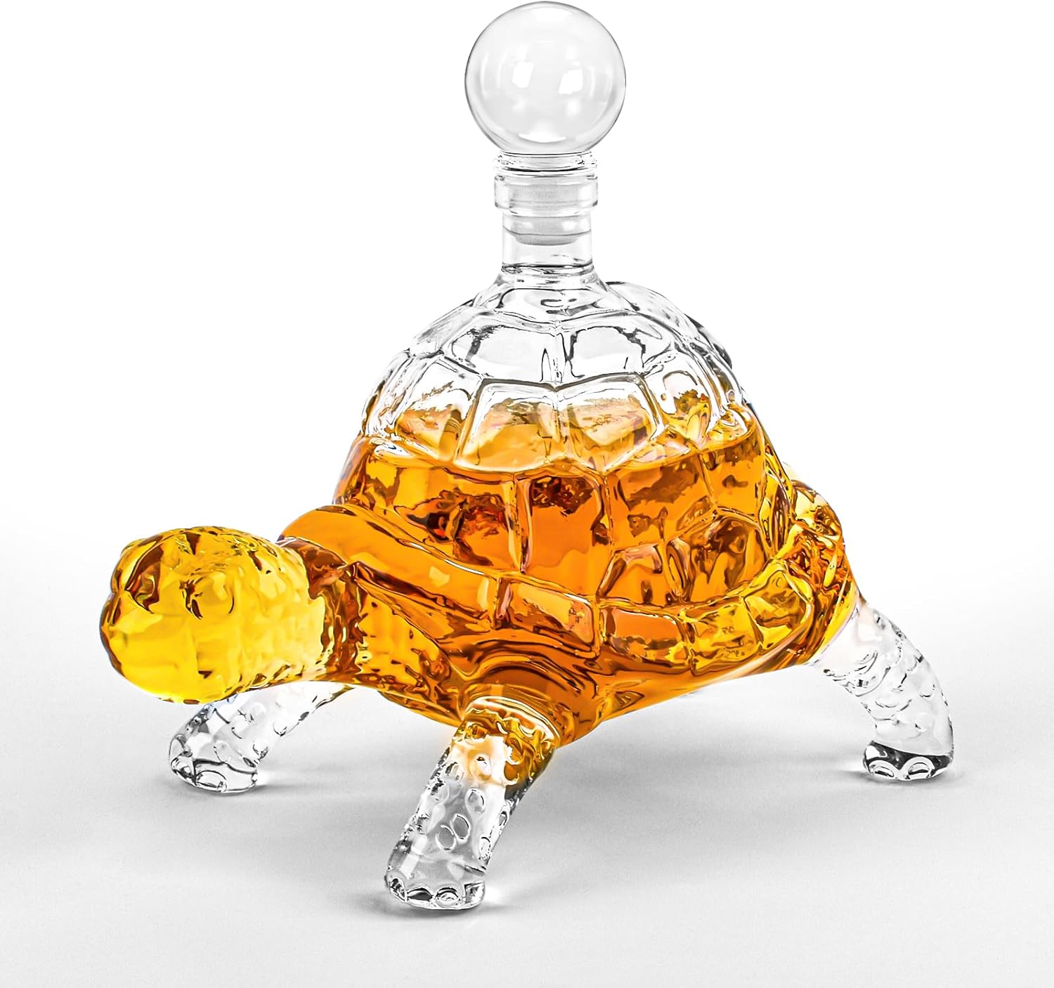 Amazon.com | Clakioom Whiskey Decanter for Men, 33.8 OZ Turtle Liquor ...