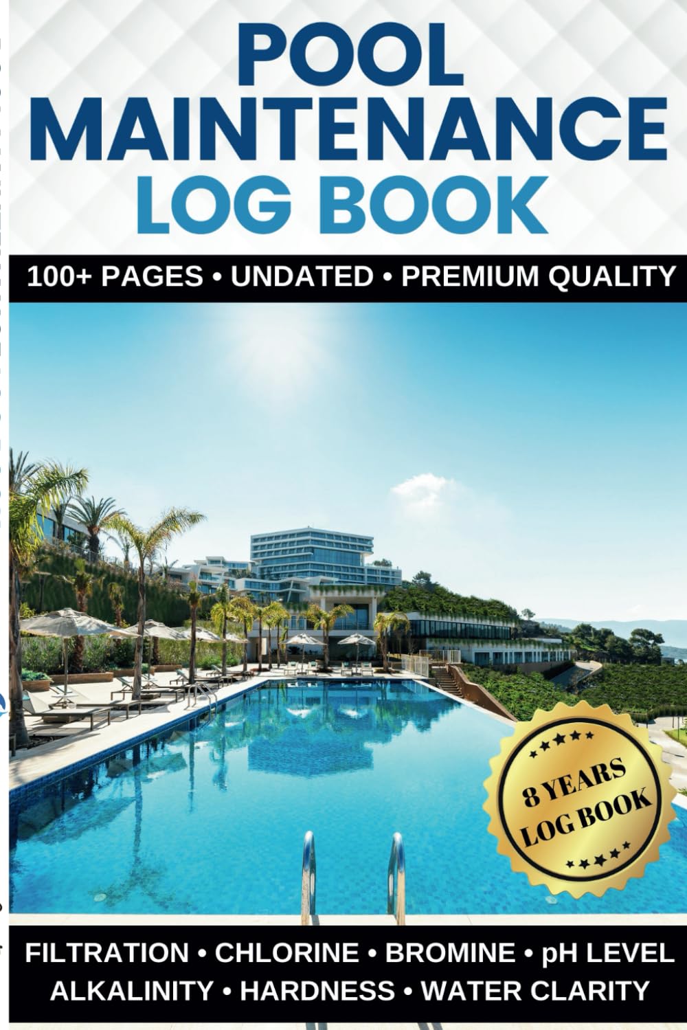 Pool Maintenance Log: Book to Record Swimming Pool Cleaning | Daily ...