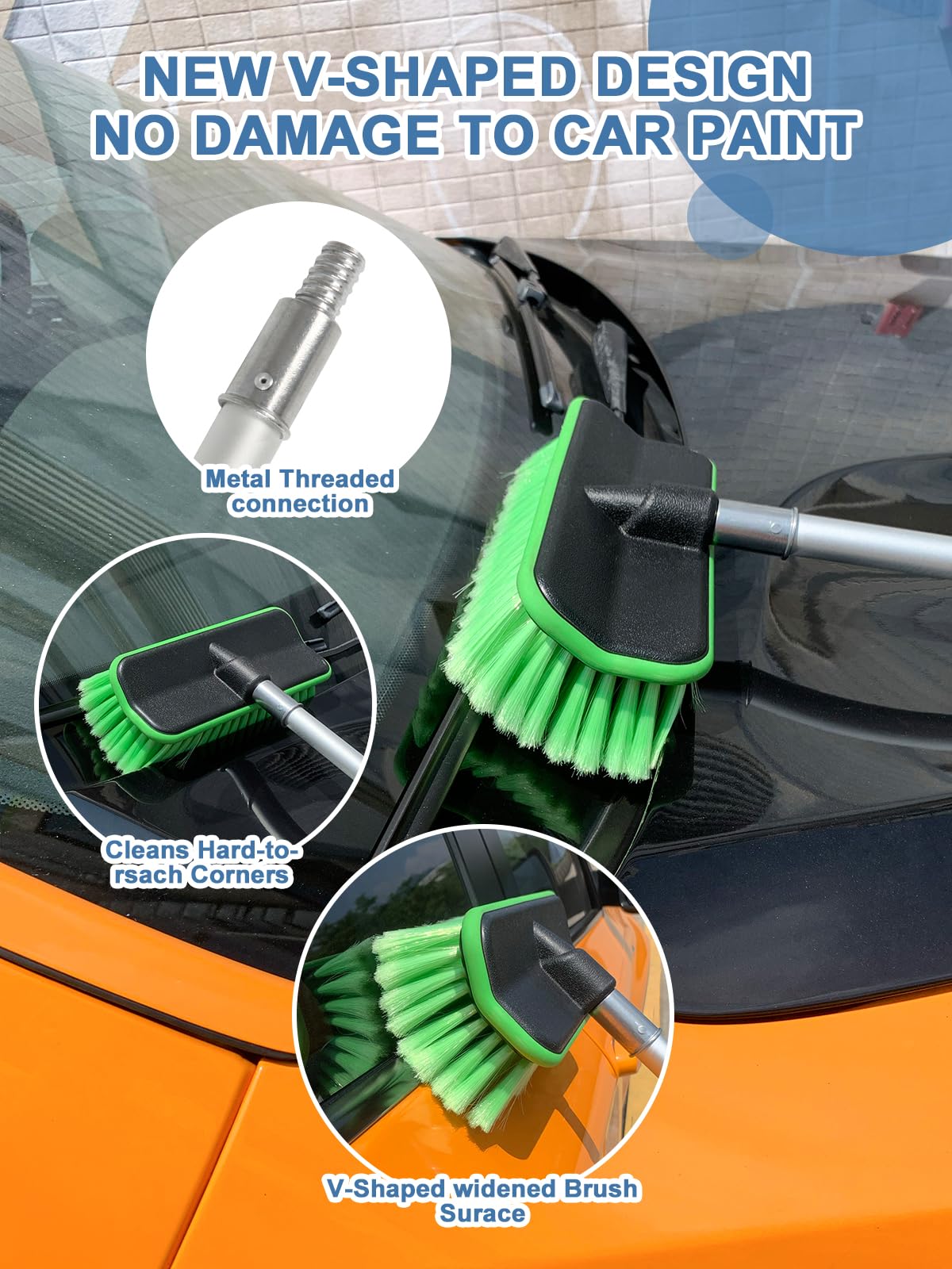 Snapklik.com : 59" V-Shaped Car Wash Brush