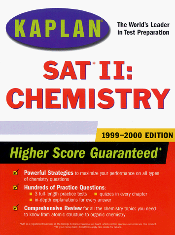 KAPLAN SAT II: CHEMISTRY 1999-2000: Kaplan: 9780684856636: Amazon.com: Books
